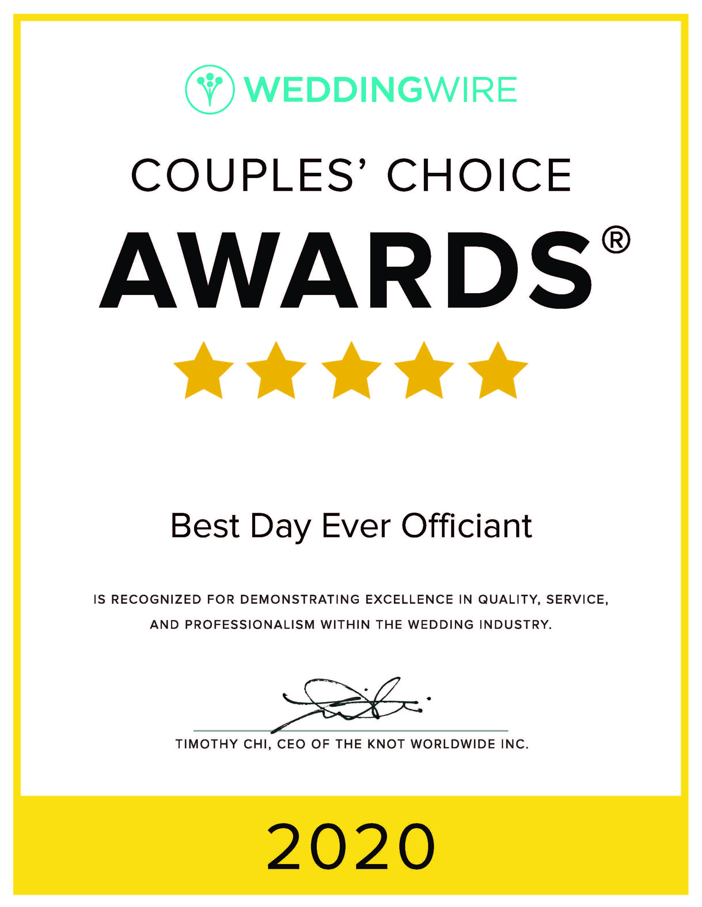 Best Day Ever Officiant – Making your "I DO" day truly the best day ever!